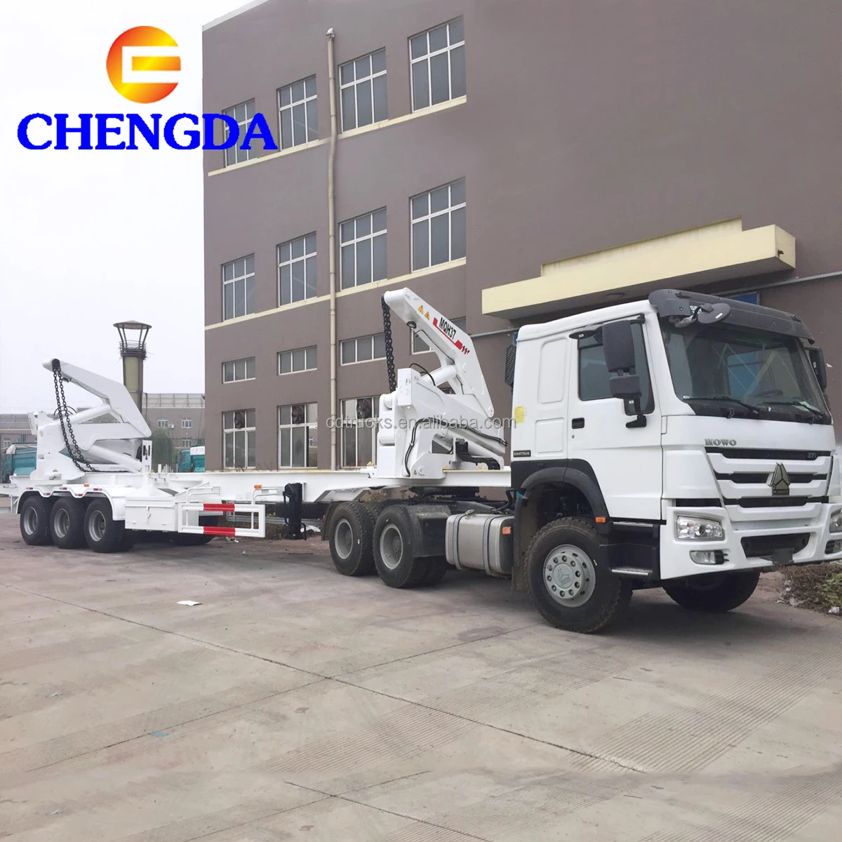 20ft 40ft 37ton Side Loader Side Lifter Truck Trailer Side Lift ...