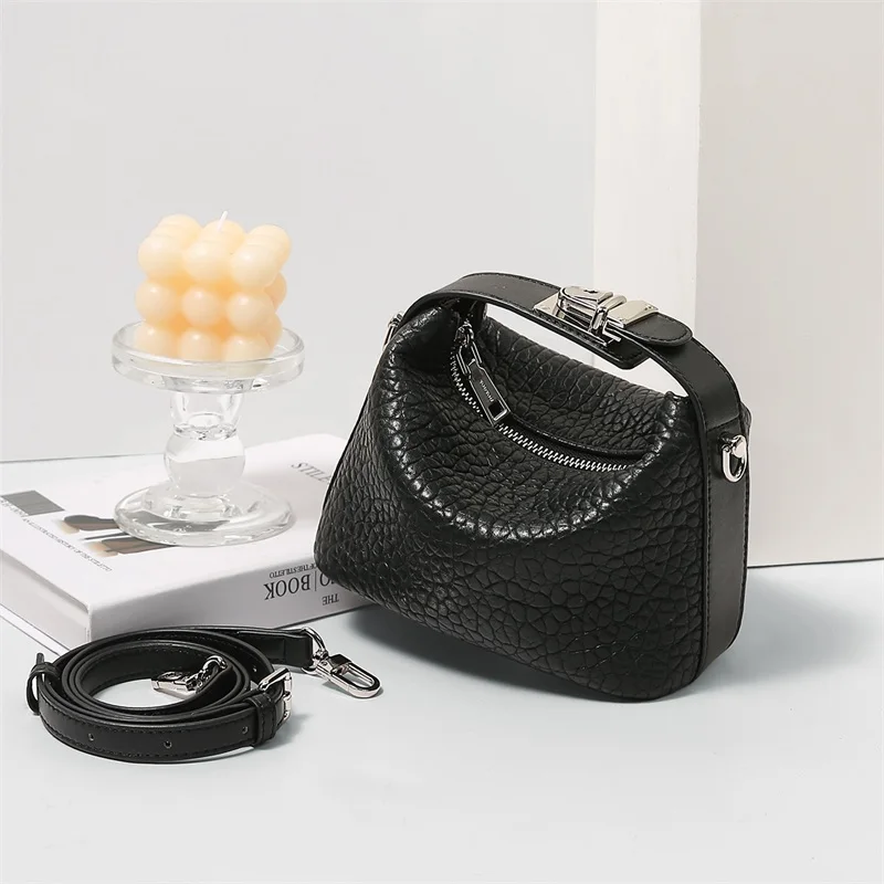 Toutou Head Cowhide Bubble Pattern High Definition Crossbody Small Bag ...