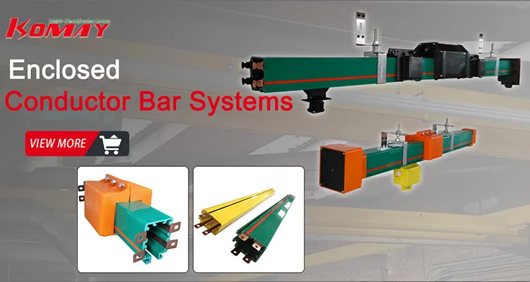 KOMAY Enclosed Conductor Bar System - 35A to 240A Power Rail