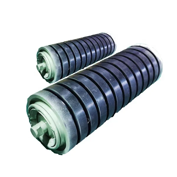 High Quality Waterproof Conveyor Impact Trough Idler Roller Impact Rubber Roller Conveyors - Buy ...