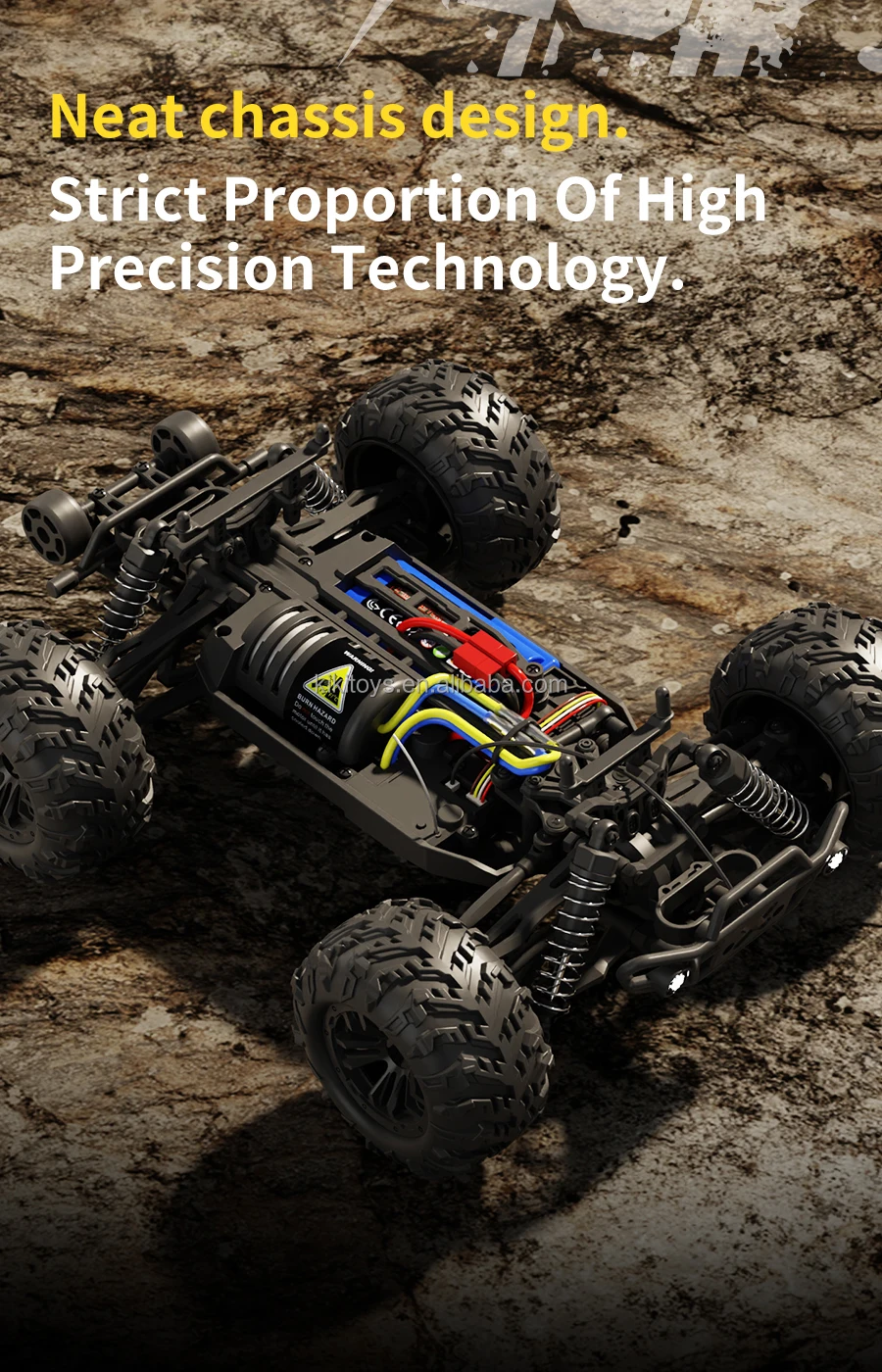 سيارة تحكم عن بعد جديدة بسرعات عالية KK معدنية RC عرض ساخن 35 + MPH 4WD ...