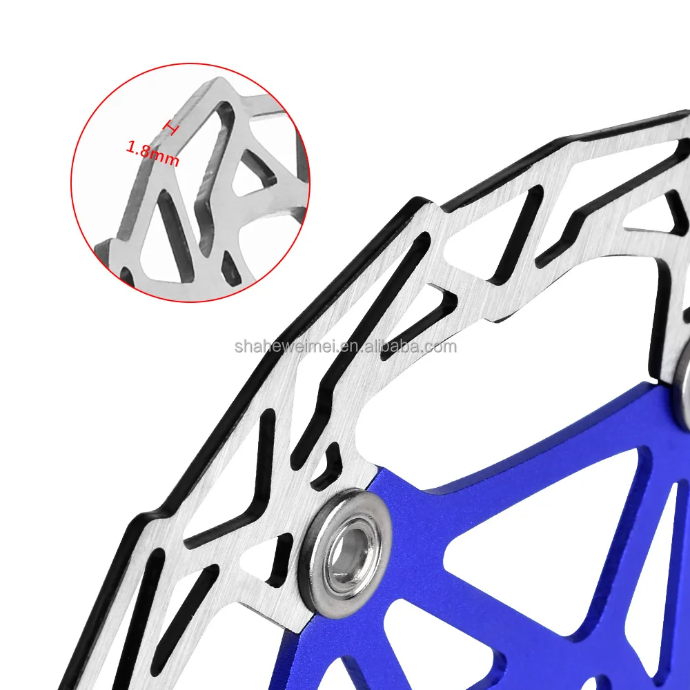 Deckas Mountain Bike Ultra Light Color Float Disc Brake Rotors 160mm ...