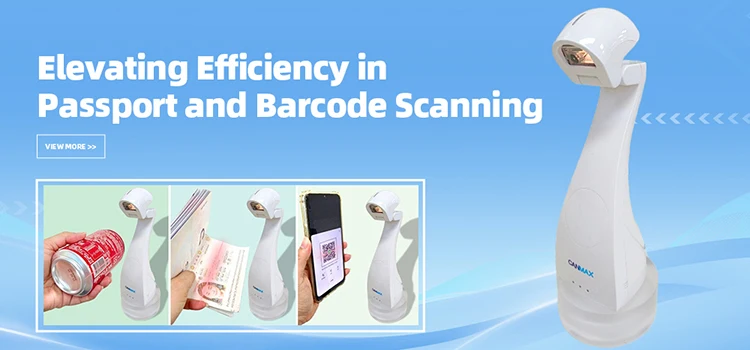 Professional 2d Desktop Barcode Scanner Passport Ocr Document Scanner ...