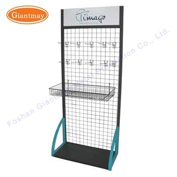 Retail Shop Store Custom Wire Mesh Metal Grid Panel Hook Hanging ...