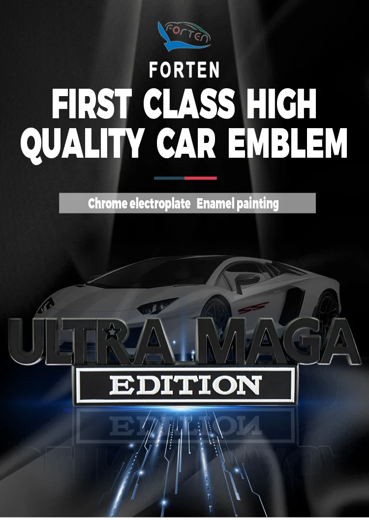 High End Letter Car Logo Emblems Custom Decoration Plate Embossed ...