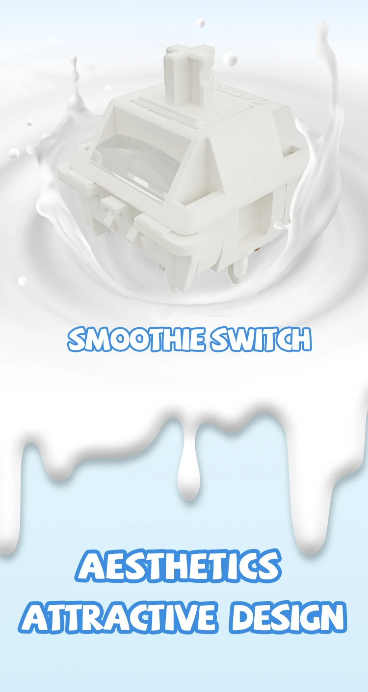 GATERON Smoothie Switch - Full POM Material, Pre-lubed