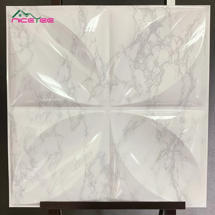 All Black Design Wall Panel - Modern PVC Decorative Panels