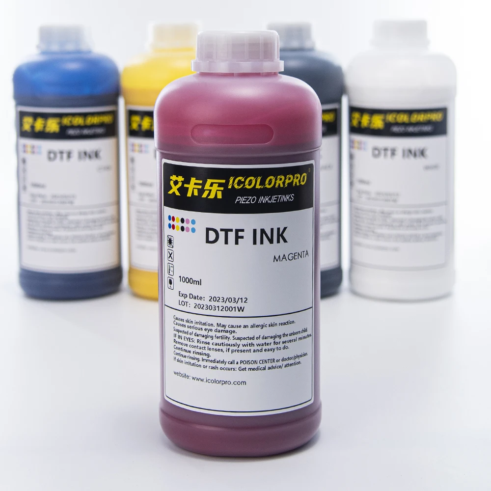 Icolorpro 1000ml Dtf Uv Transfer Film Bulk Ink For Epson Dx5 Dx7 L1800 ...