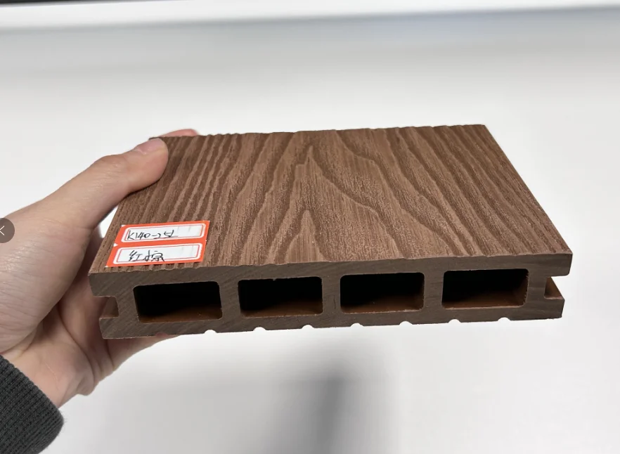 Hot Selling Modern Design 140*25mm WPC Floor Decking Board Easy Install ...