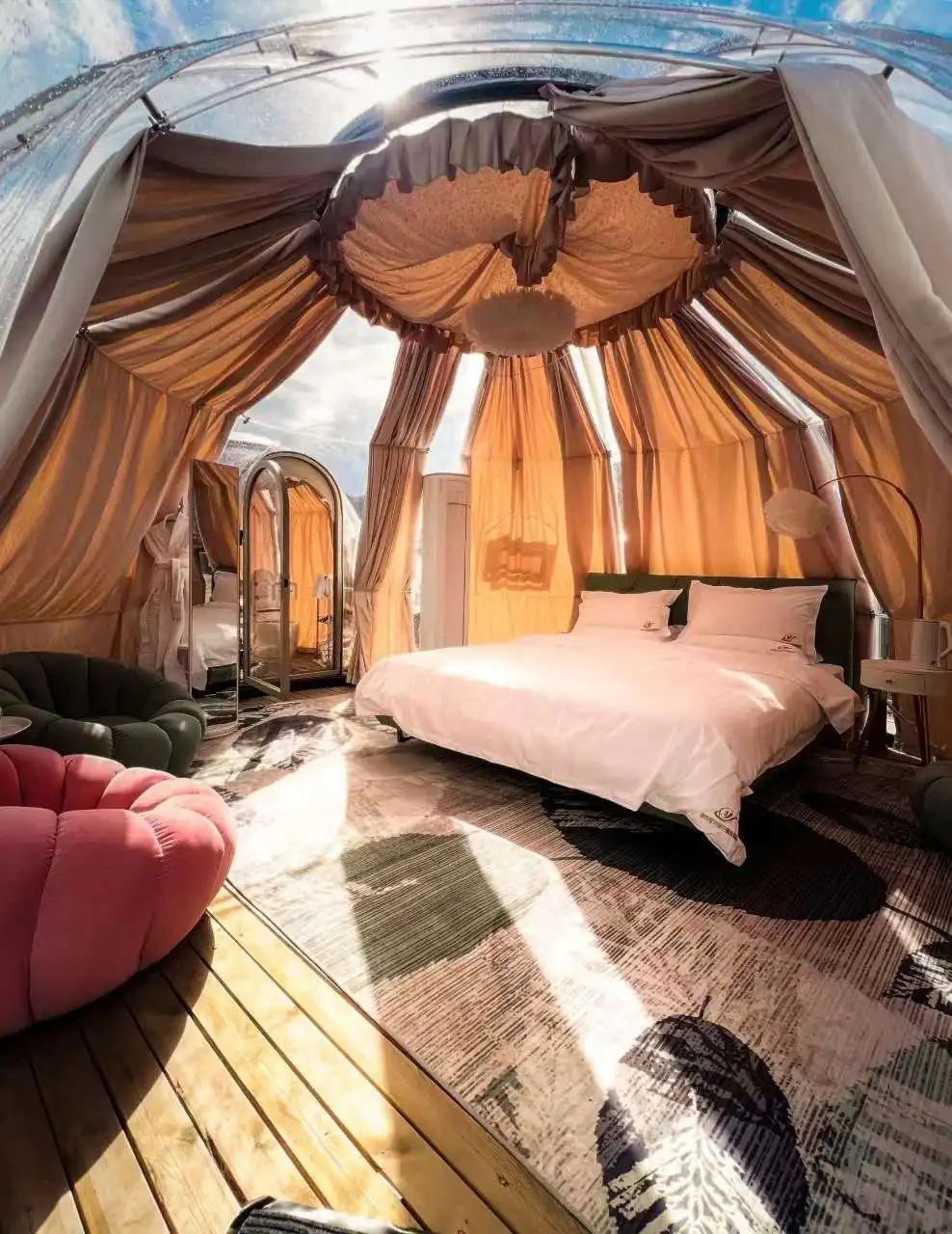 Alibaba.com: Foldable transparent large-size bubble tent for outdoor ...