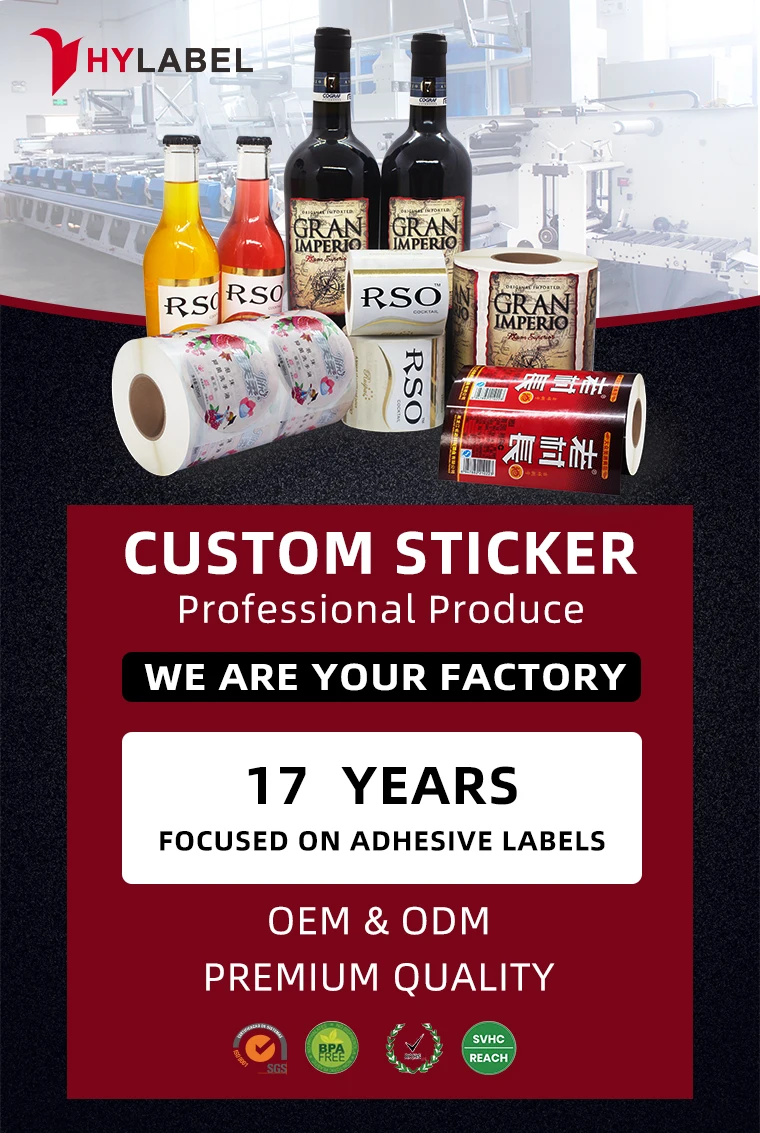 Custom Food Label Waterproof Frozen Food Packaging Label Pp Pet Bopp ...