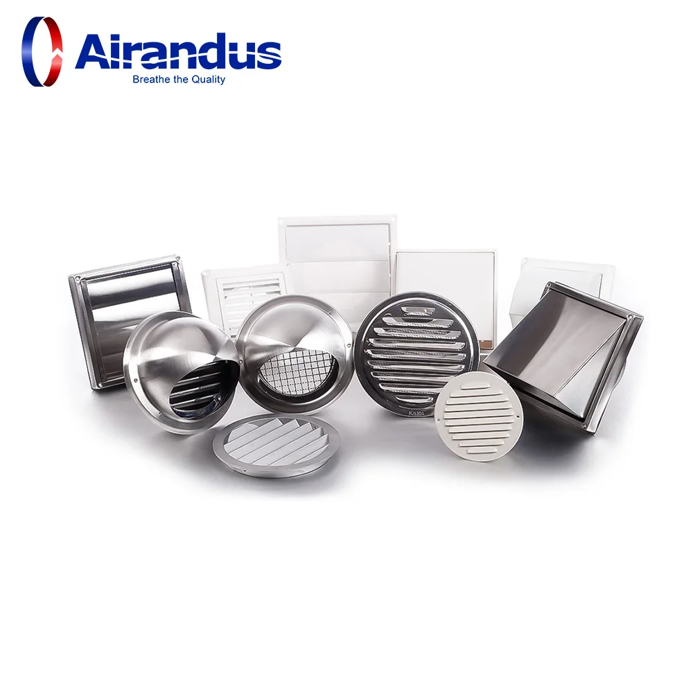Hvac Systems Stainless Steel Louver Ventilation Circular Wall External ...