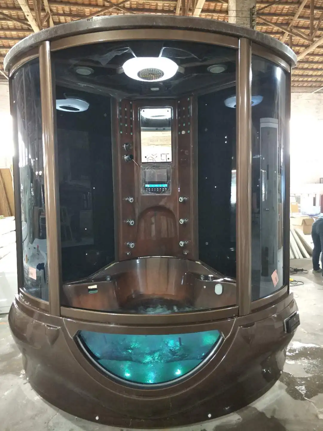 Enclosed Indoor Steam Shower Room Steam Cabin With Tub - Buy Steam Room ...