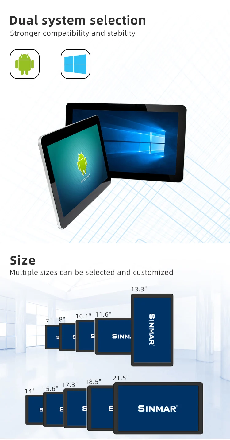 Restaurant Kitchen Display System Kds Hardware 13.3 15.6 17 19 21.5 ...