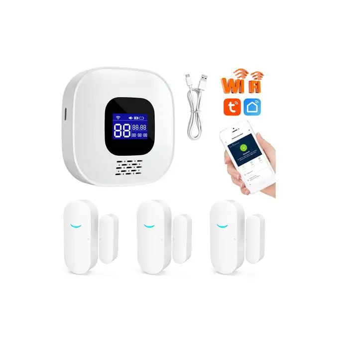 Wireless Door Open Contact Sensor Alarm Kids Safety Tuya Door Sensor ...