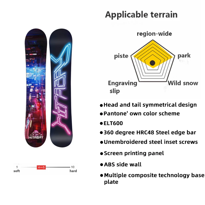 Snowboard Manufacture With Bindings Carbon Fiber Equipment Competition ...