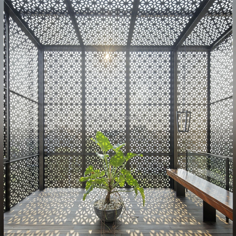 Arabia Design Wall Facade - Laser Cut Aluminium Mashrabiya