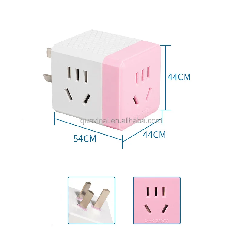 Creative Rubik's Cube Plug Multifunctional Power Adapter Travel Plug ...