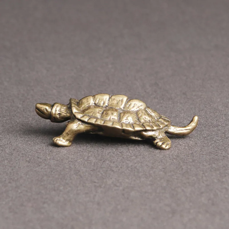 Do Old Brass Gold Turtle Tabletop Decoration To Attract Wealth And ...