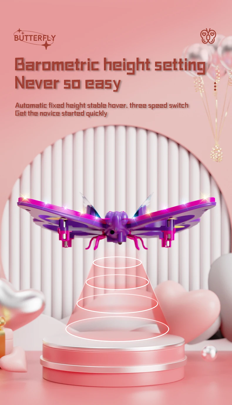 HOSHI Butterfly Toy V40 - Fun Quadcopter for Beginners