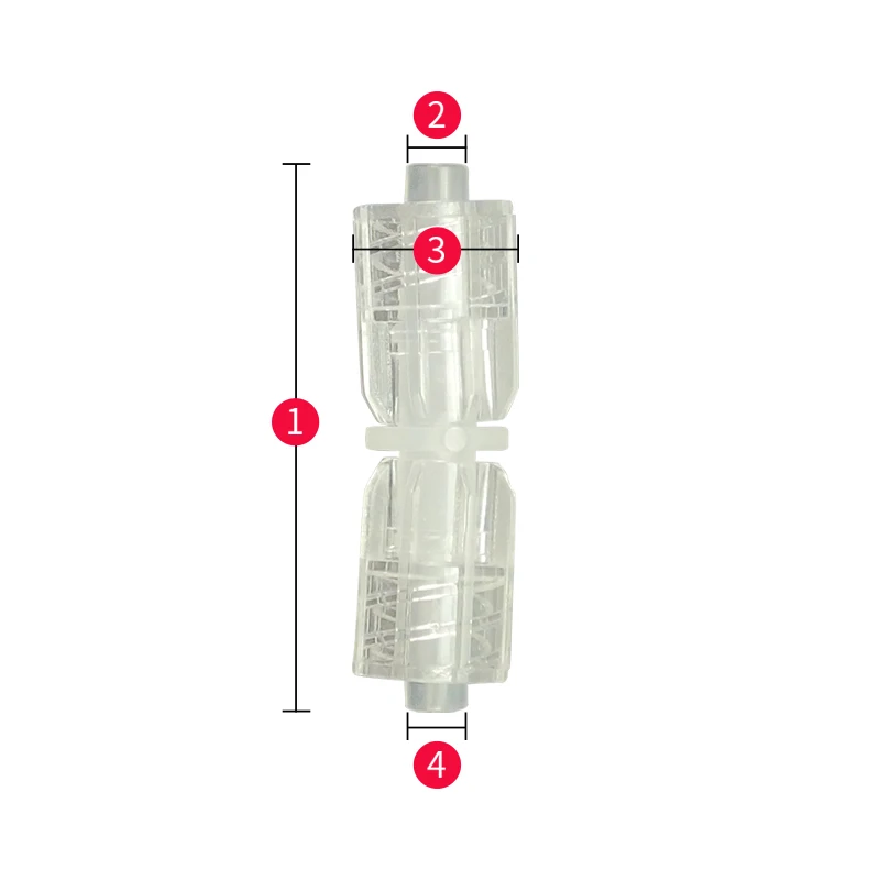 Adapter Transparent Double Female Connector Dispenser