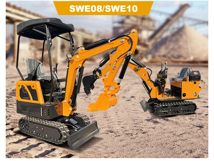 800kg Mini Excavator SWE08 | Crawler Digger with 1120mm Dig Depth ...