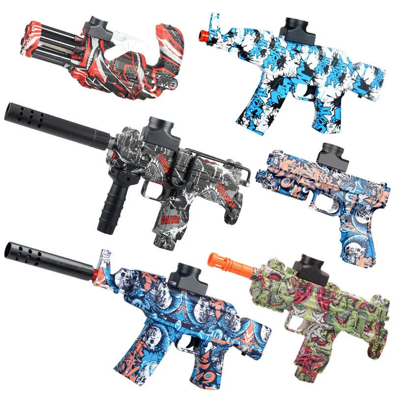 Ak47 M416 M4a1 M4 Electric Gel Blaster Orby Water Bead Splatter Orbeez Gun Toy Nerf Soft Bullet ...