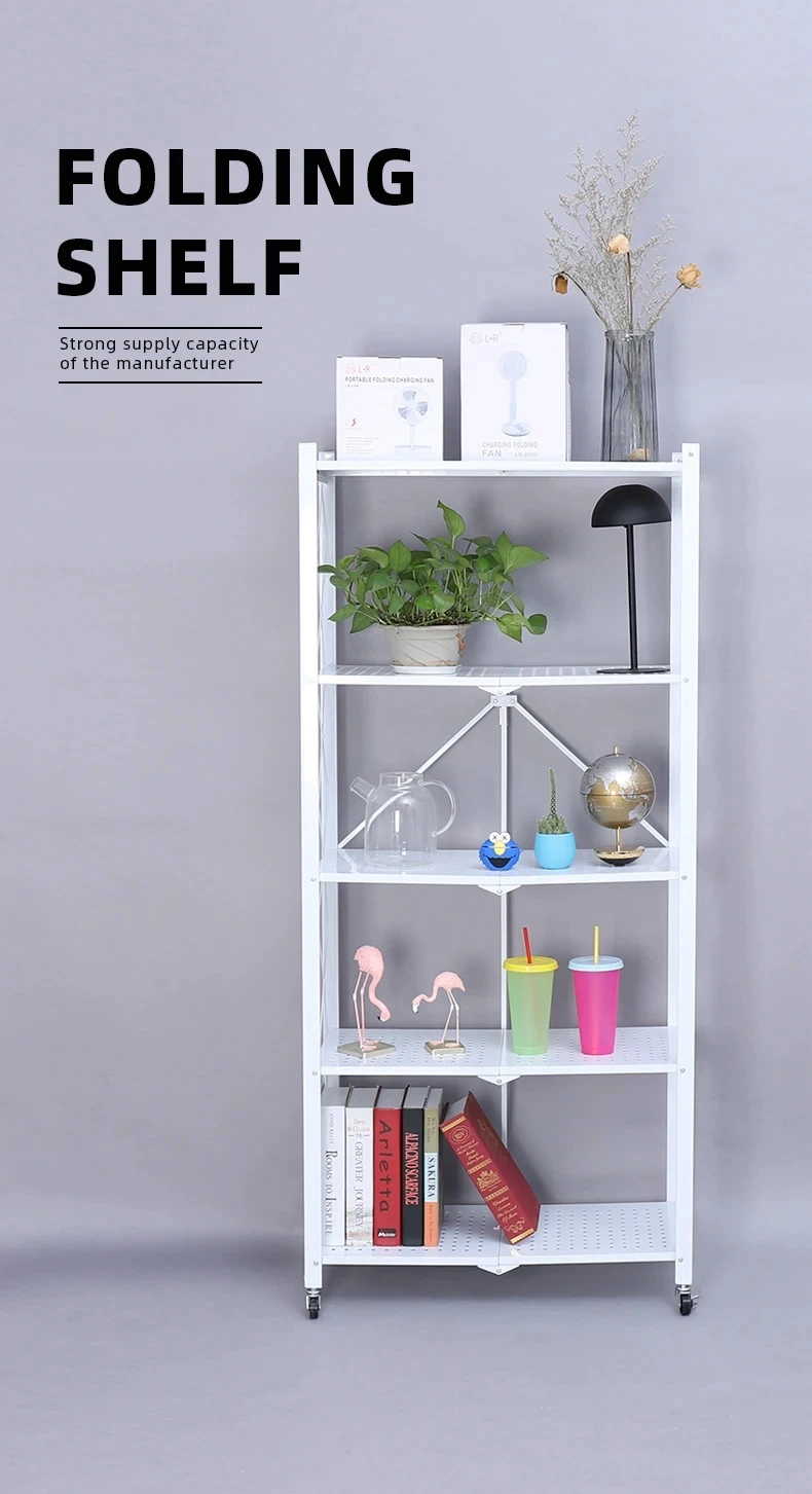 Modern Foldable Metal Storage Shelves & Units / Metal Kitchen Shelves 5 ...