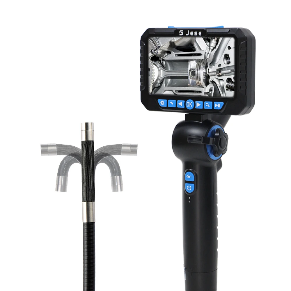 Endoscope 360 degrees Rotating Digital Borescope Inspection Camera Two ...