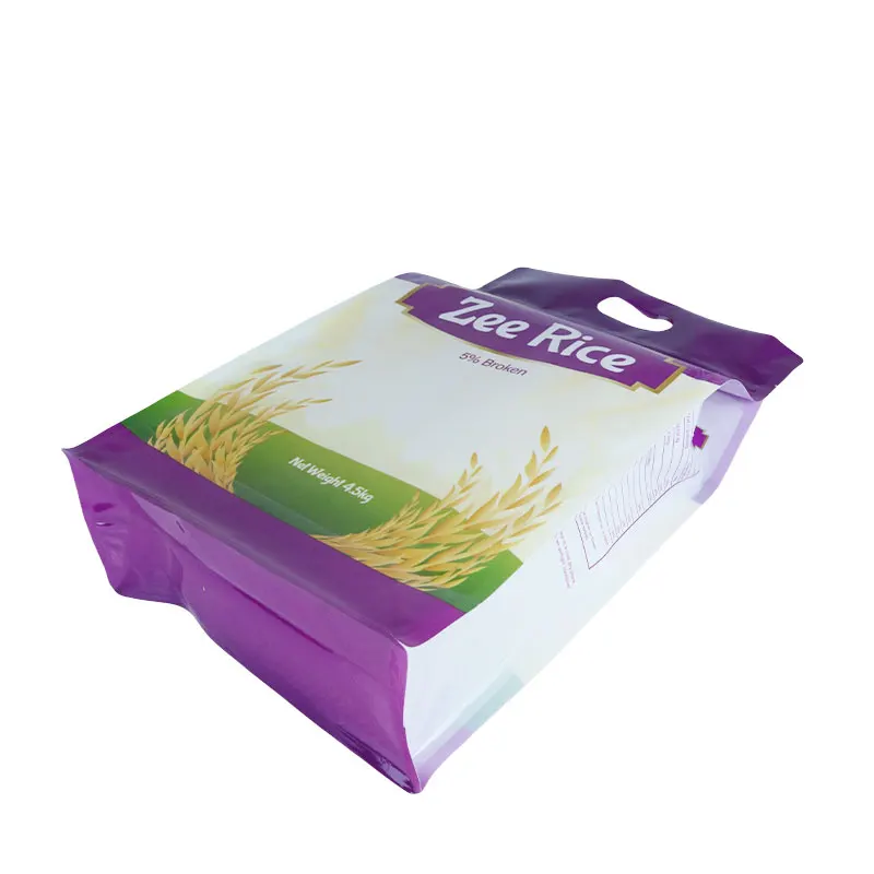 1KG 2KG 5KG Rice Bags Custom Printed Moistureproof Flat Bottom Stand up ...