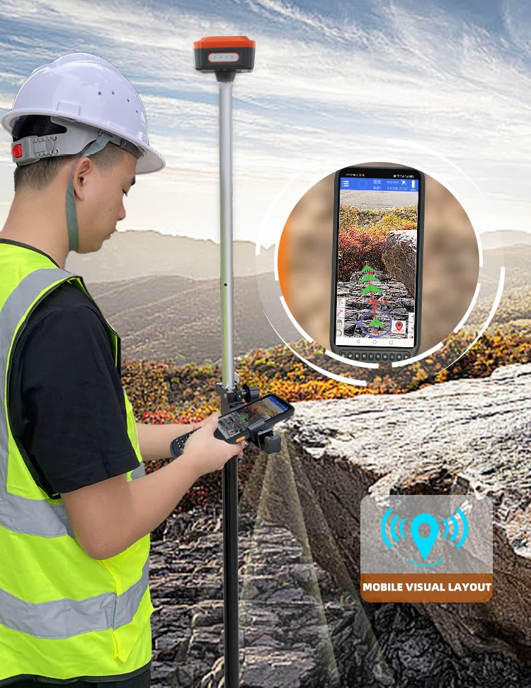 Portable RTK GNSS Receiver with Dual-Frequency Capability Precise Urban Remote Location ...