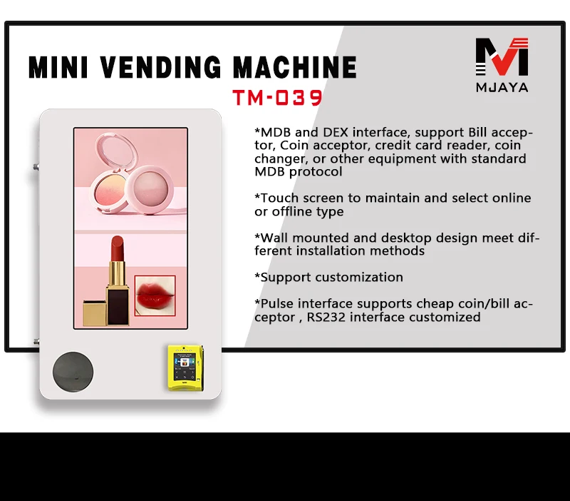 Wall Mounted Lash Vending Machine with Touch Screen Beauty