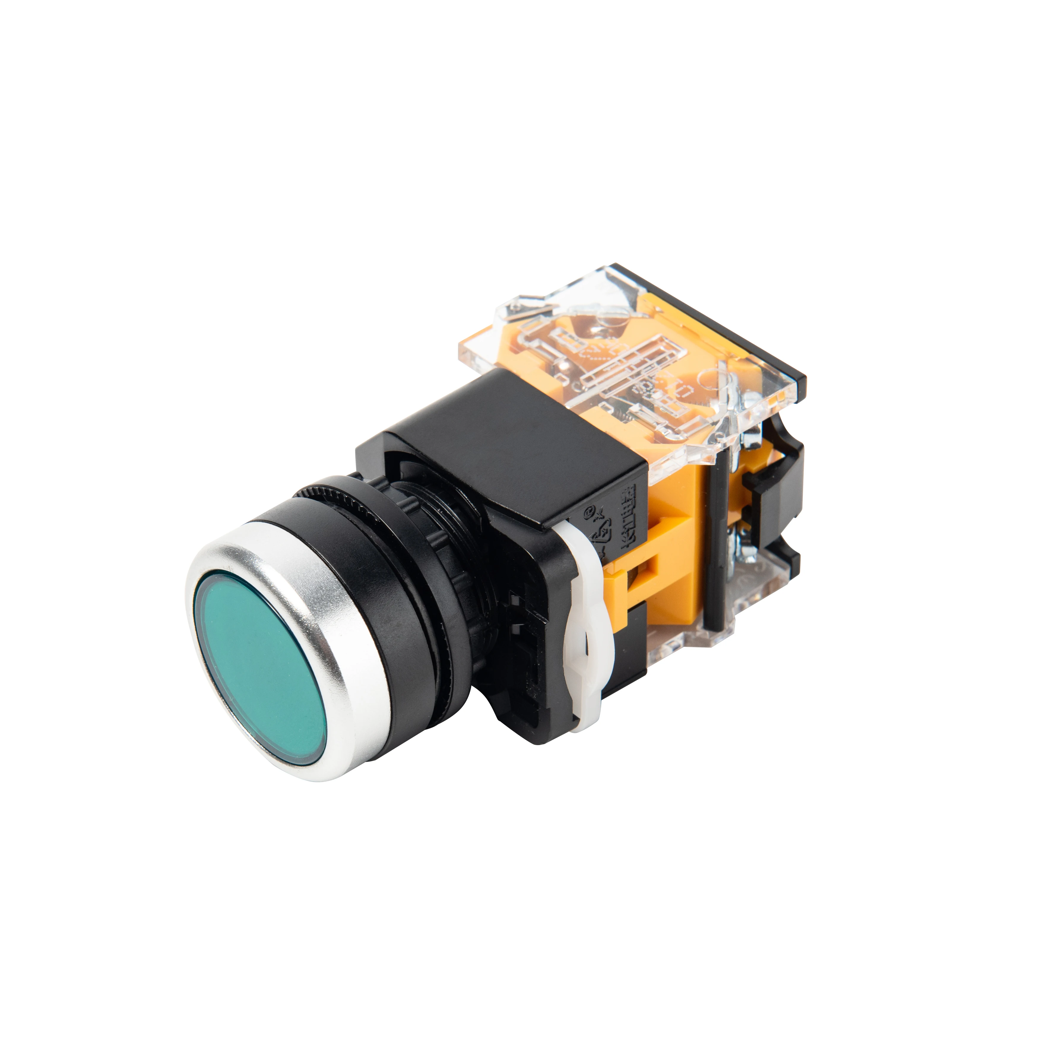 LA38 Series 12V 24V 48V Latching Push Button Switch - 22mm Plastic for ...