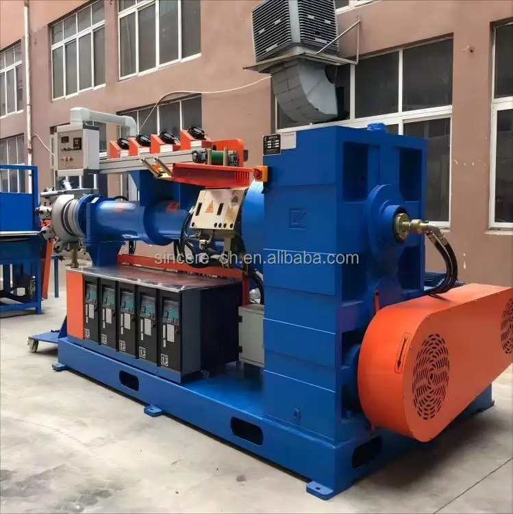Rubber Single Extrusion and Curing Production Line Rubber Extrusion ...