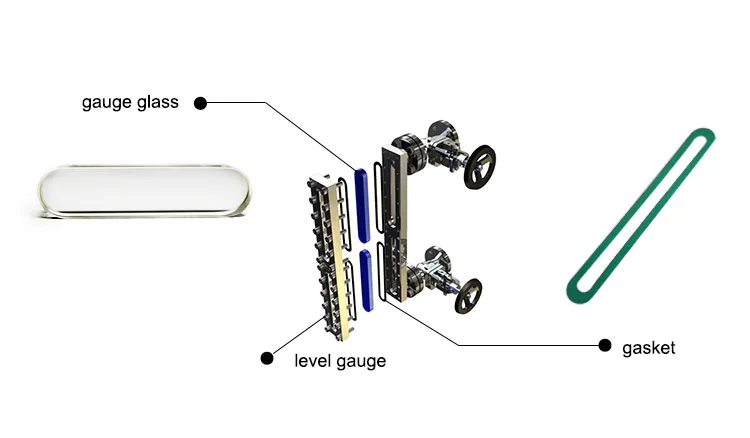 Glass Gauge High Pressure Sight Glass Level Gauge Borosilicate Reflex ...