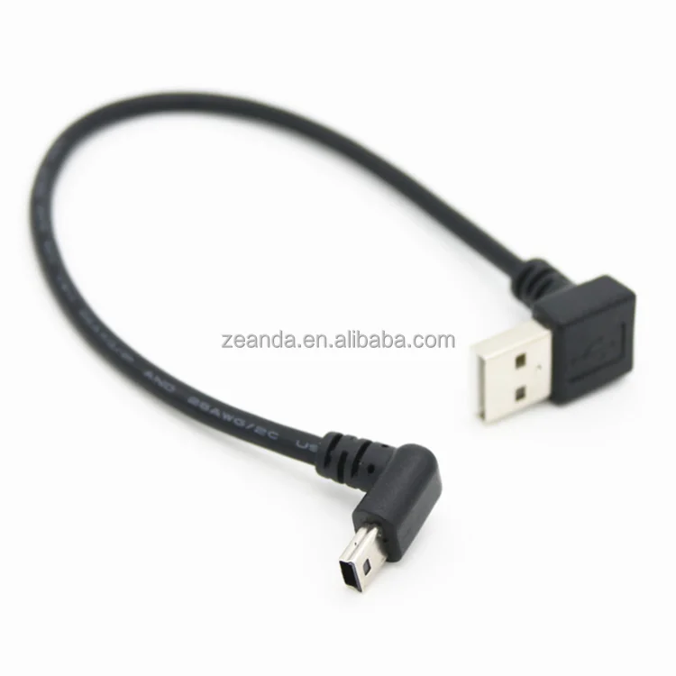 Hot Selling 90 Degree Elbow Mini Usb Fast Charging Cable Usb 2.0 Am To ...