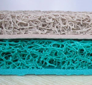 PVC Cushion Coil Mat in Roll With Double Color Mix Spike Backing Car ...