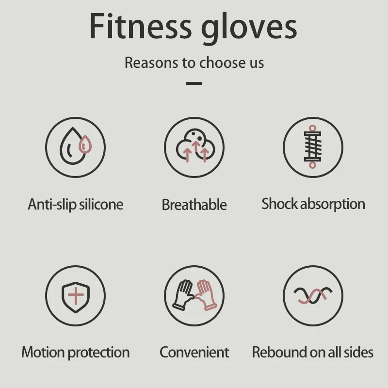 REXCHI Gym Gloves - Customized Logo Fitness Weight Lifting