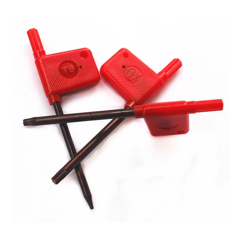 Good Quality T6 T10 T15 T20 S2 Red Colour Flag Hand Type Torx Key ...