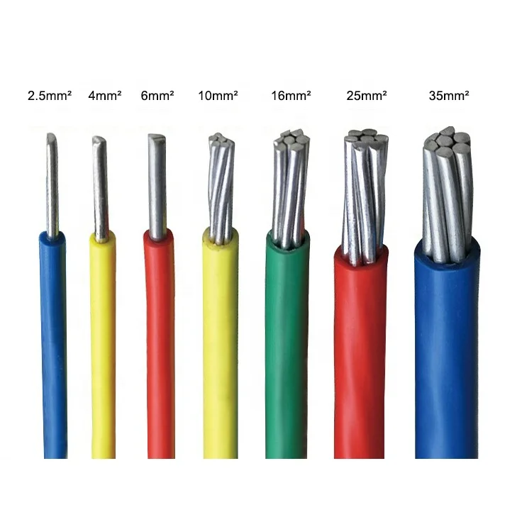 Solid Core Electrical Cable for House Building Single Core Aluminum PVC ...