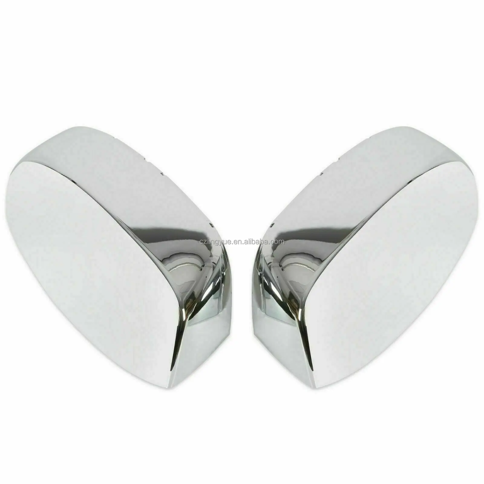 Chrome Side View Mirror Cover Top Half Cover LH RH Pair for Chevy ...