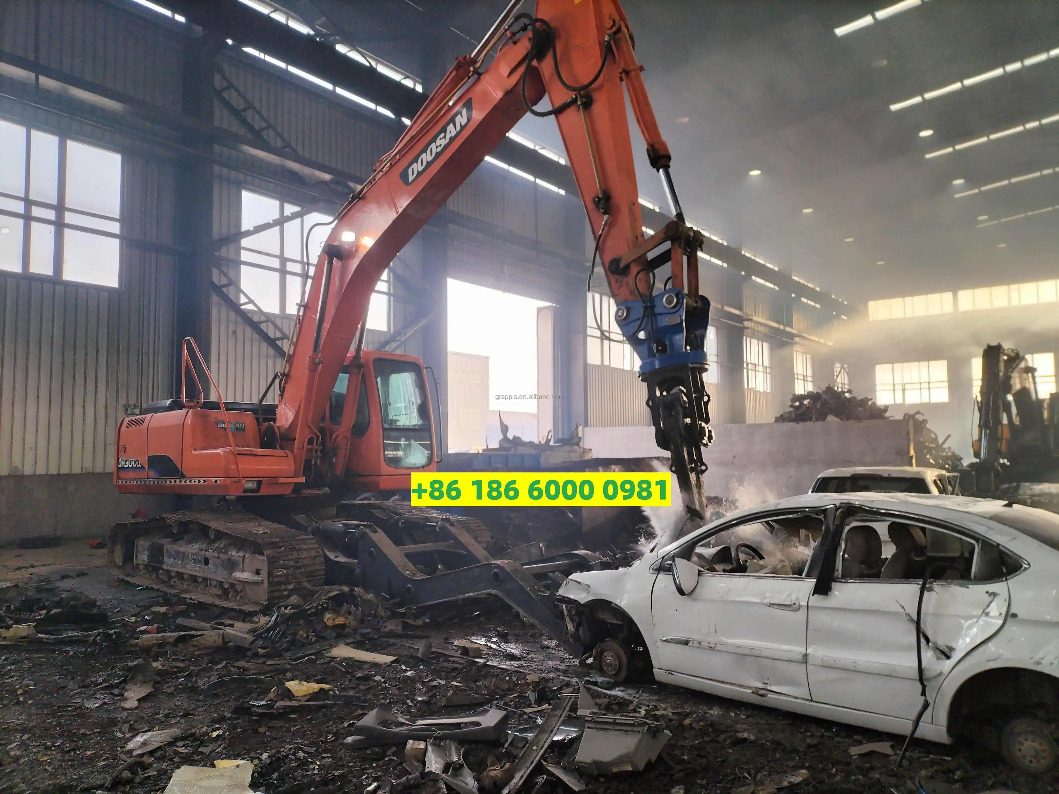 10t 20t Excavator Attached Hydraulic Car Dismantling Shear for Used ...