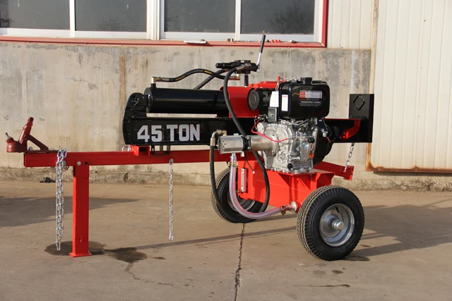 45ton High Speed Horizontal Vertical Wood Cutting Machine with diesel ...