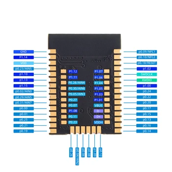 Ptr9818 Nrf52840 Gpio 48 Multi-protocol Bluetooth Low Energy Module With Pcb Antenna - Buy ...