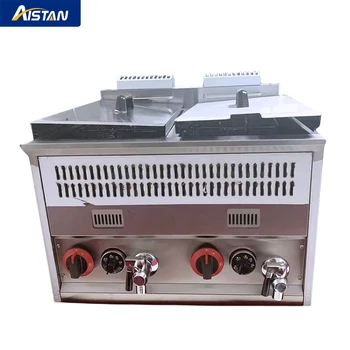 Commercial Double Tank Gas Benchtop Deep Fryer/gas Fryer Table Top ...