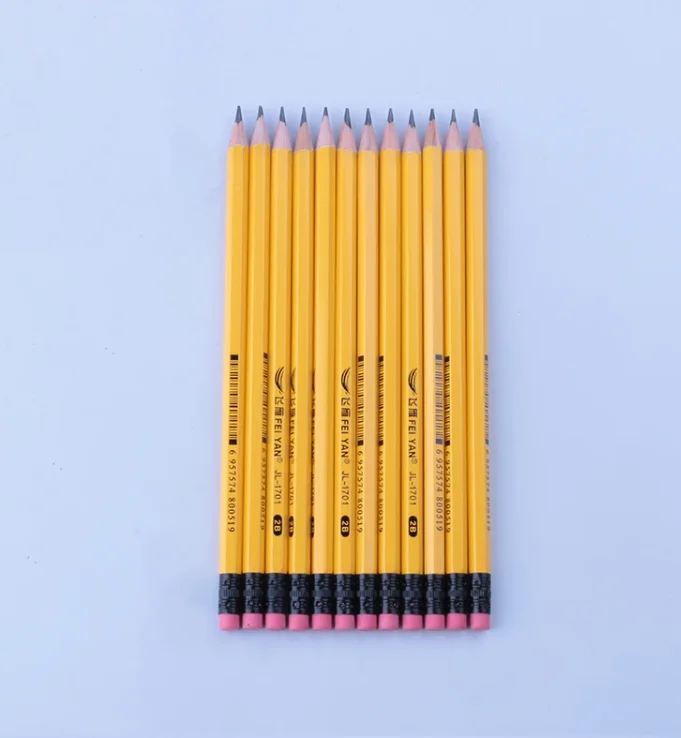 Plastic Standard Pencils Logo Customize Promotional Standard Hb Lead ...