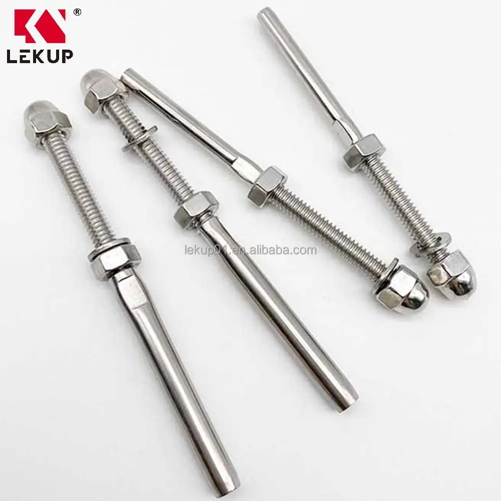 Hand Swage Tensioner Fitting Threaded Stud End Terminal Stainless Steel ...