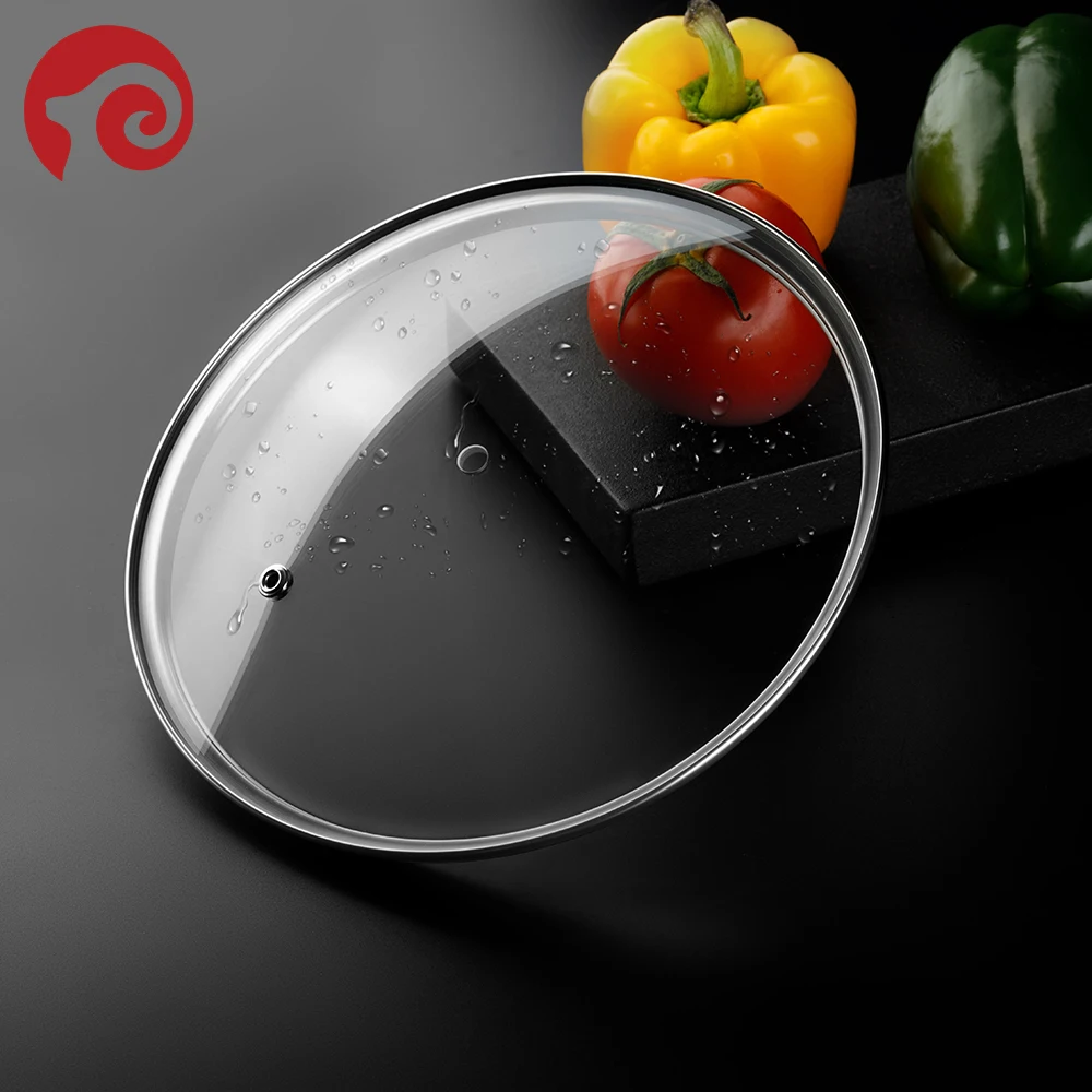 G Type Round Tempered Glass Cookware Lid Cover for Cooking Pots