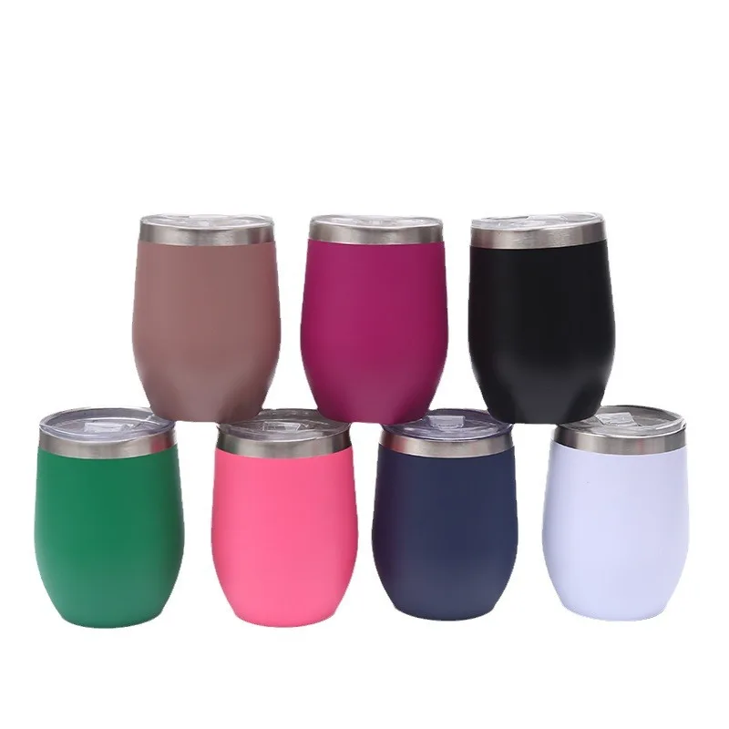 2024 Popular 12oz Egg Wine Glasses Vacuum Flasks For Kids Water Bottle ...