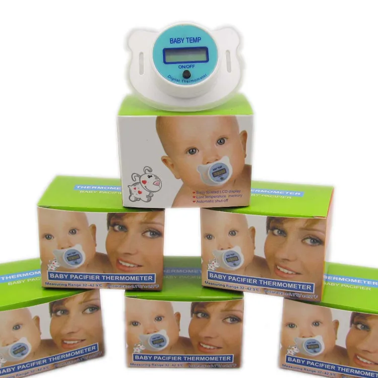 Digital Safety Mouth Nipple Temperature Baby Pacifier Thermometer ...